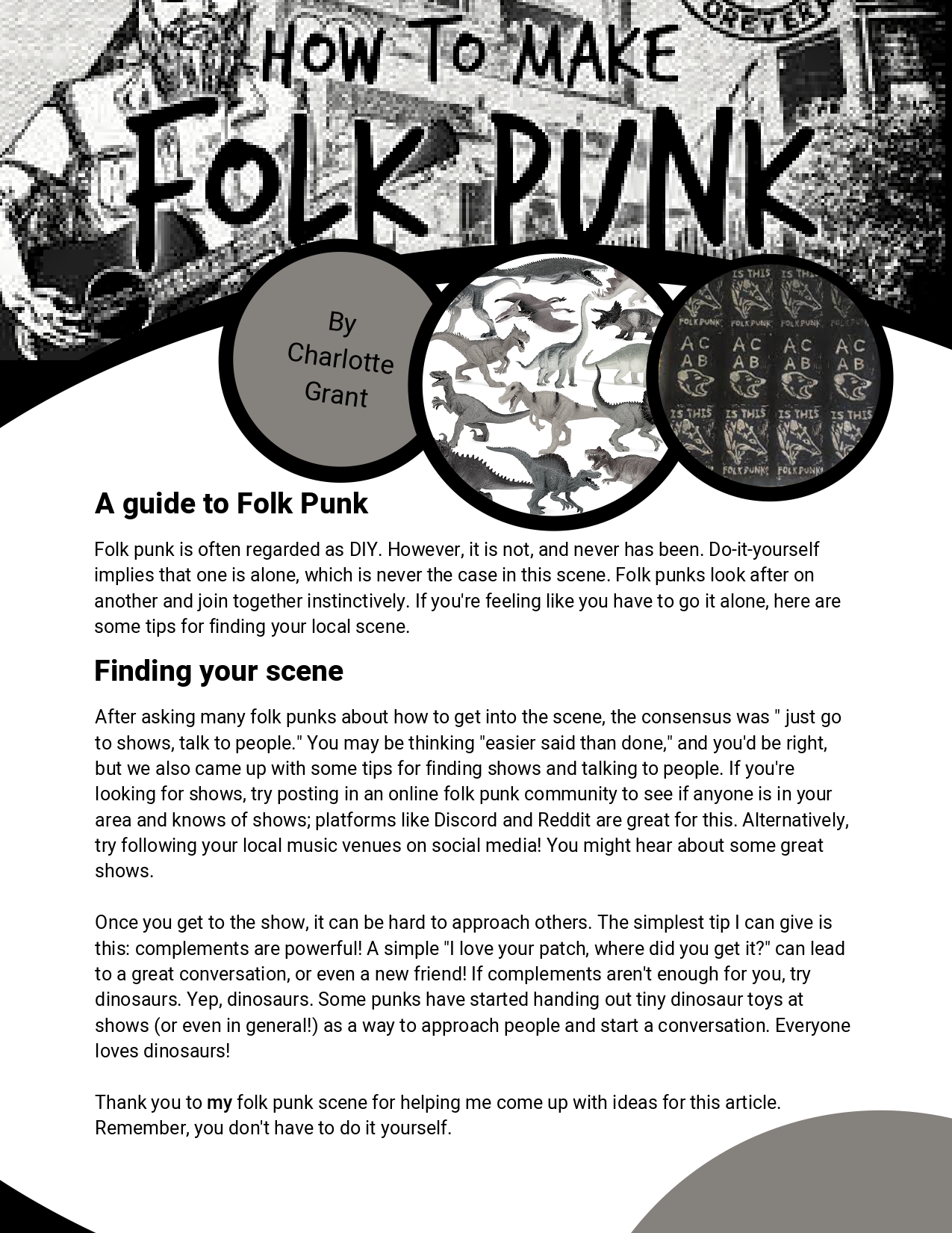 How to Make Folk Punk By Charlotte Grant – Folk Punk’s Not Dead